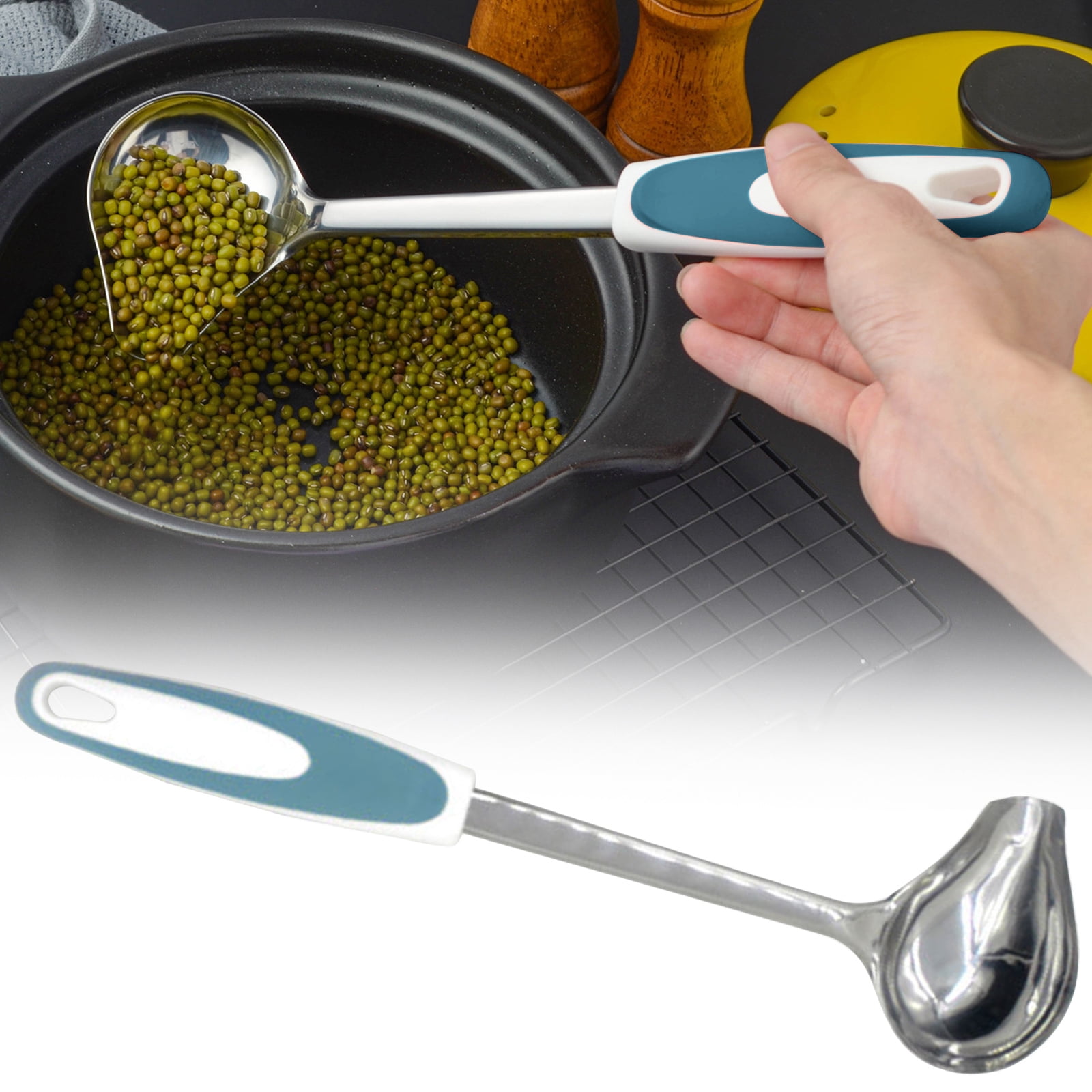 Soup Ladle,Ladle with Pour Spout,Kitchen Soup Ladle Stainless Steel ...