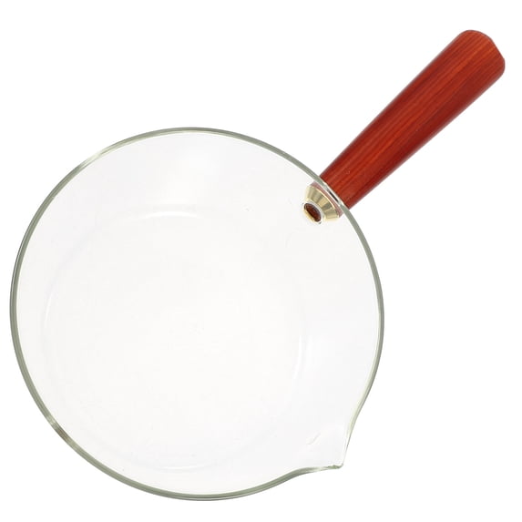 Clear High Borosilicate Glass Saucepan for Soup and Cooking, Reusable ...