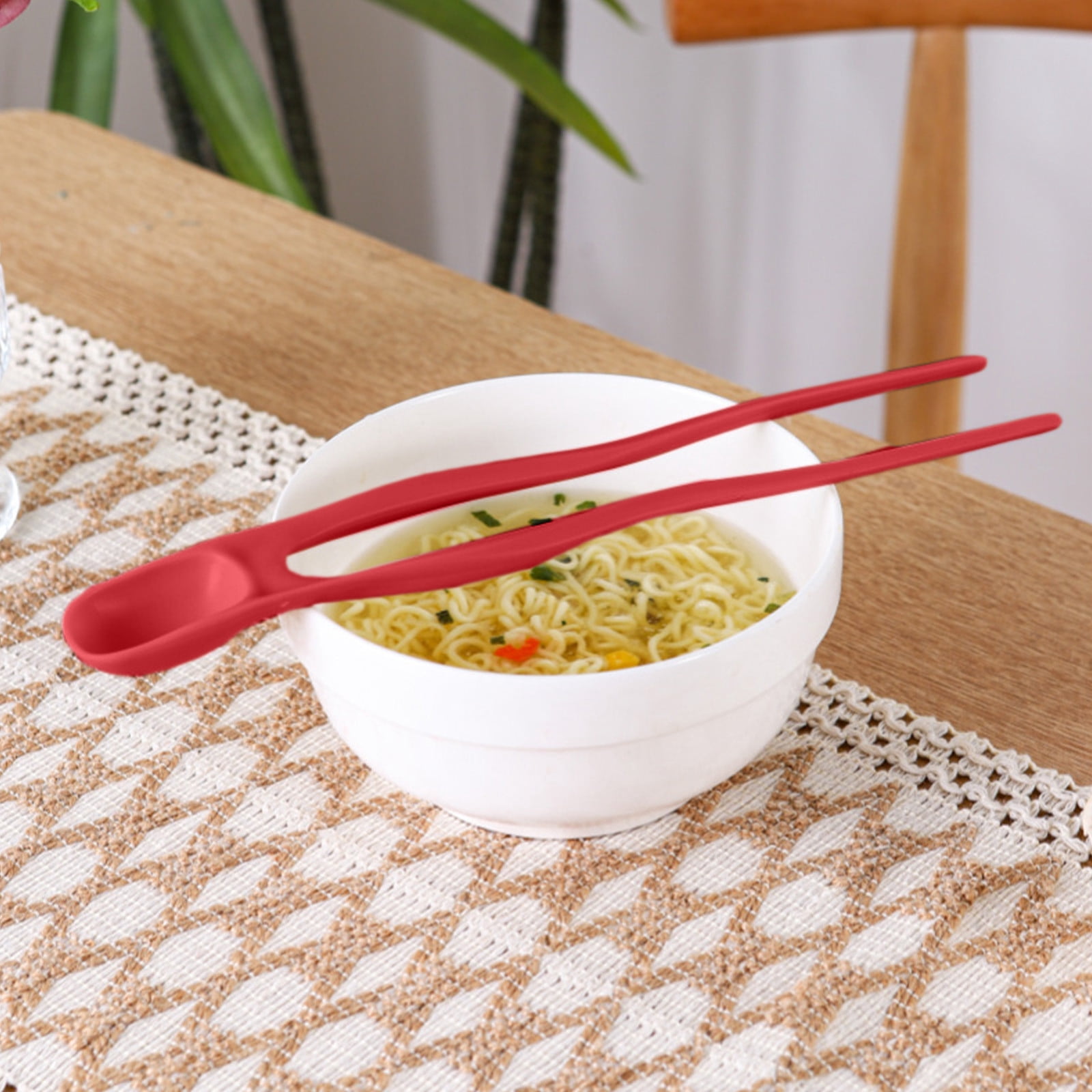 Soup Spoon Chopsticks 2-in-1 Portable Plastic | High Temperature ...