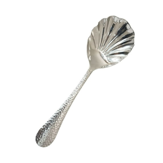 Soup Spoon Easy Cleaning Heat Resistant Shell Head Serving Spoon ...