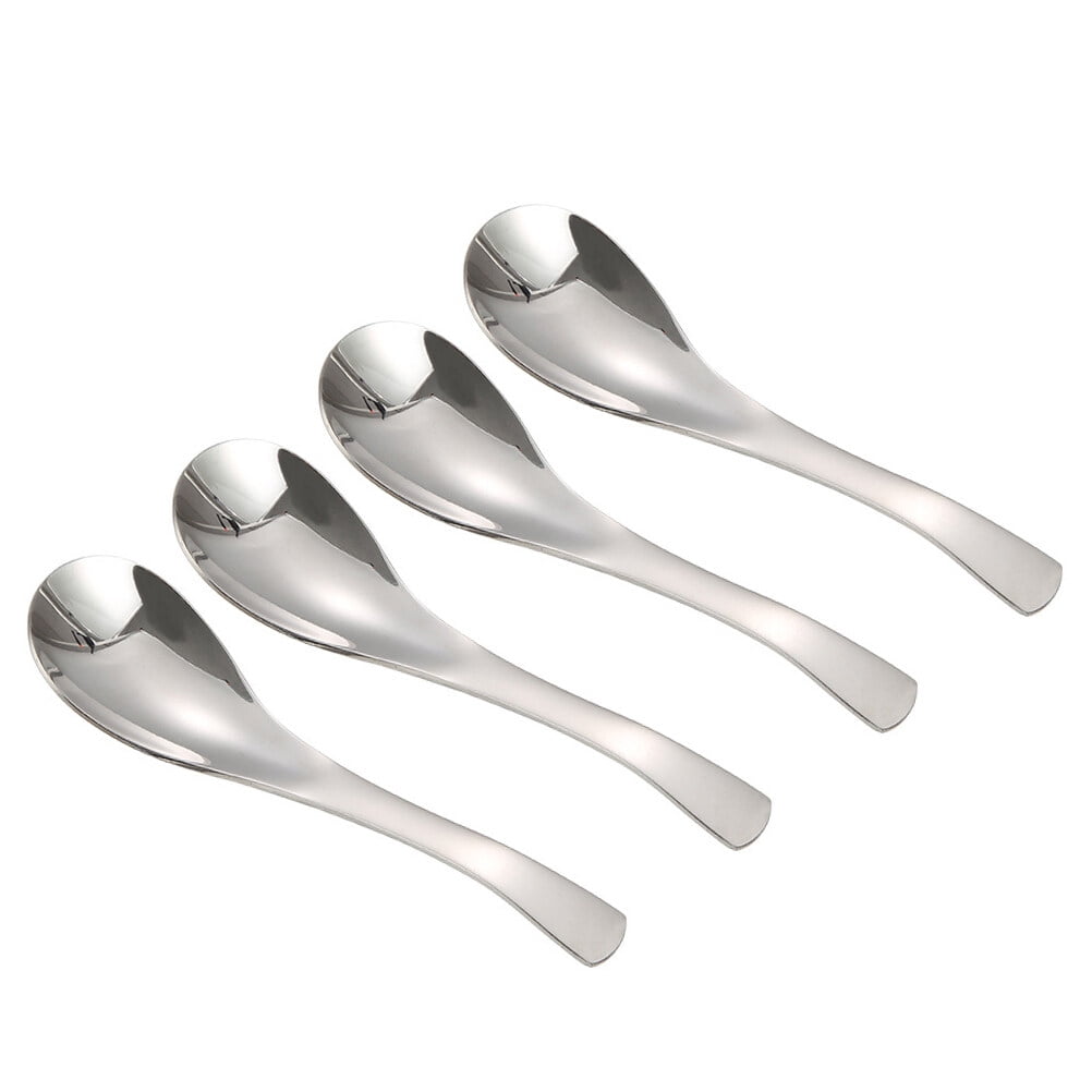 Soup Spoons Ice Cream Scoop Baby Suits Dining Spoons Thicken Spoon ...