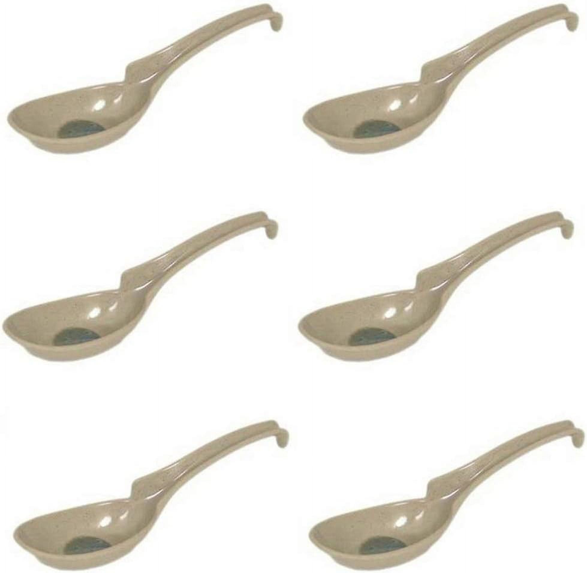 Soup Spoons Wonton Soba Rice Pho Ramen Noodle Spoon Notch and Hook ...
