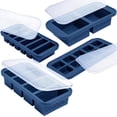 Souper Cubes Silicone Freezer Molds Gift Set with 2 Tbsp, 1/2, 1, and 2 ...
