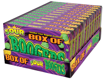 Sour Box of Boogers Gummi Candy 3 oz. Box - Walmart.com