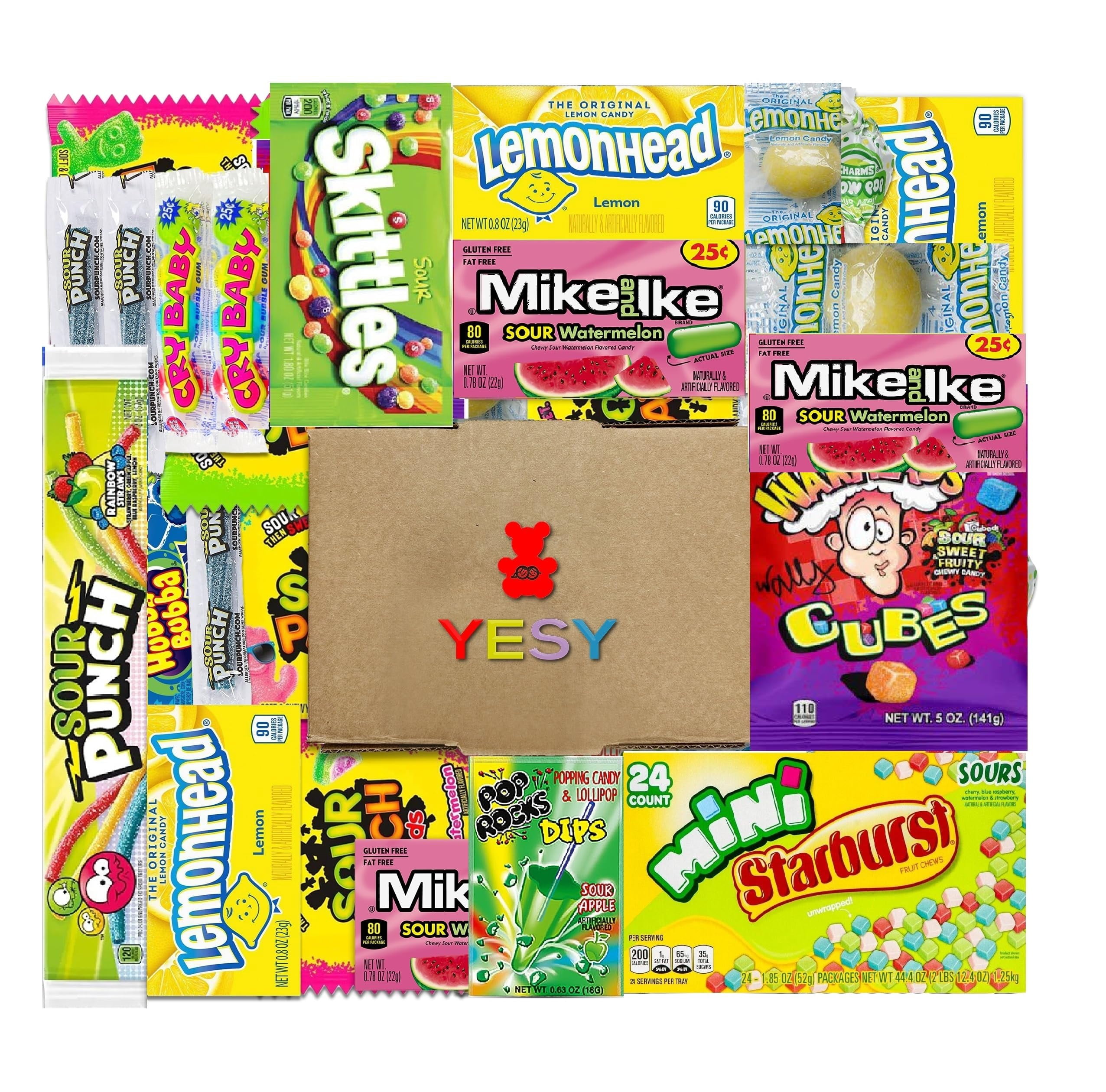 Sour Candy Box -Bulk BCF26 Sour Variety Pack - Individually Wrapped ...