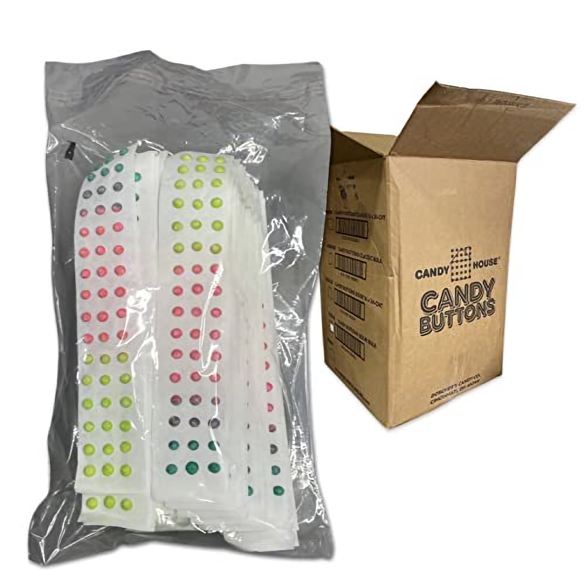 Sour Candy Buttons by Doscher's | Value Pack 100 Strips - Walmart.com