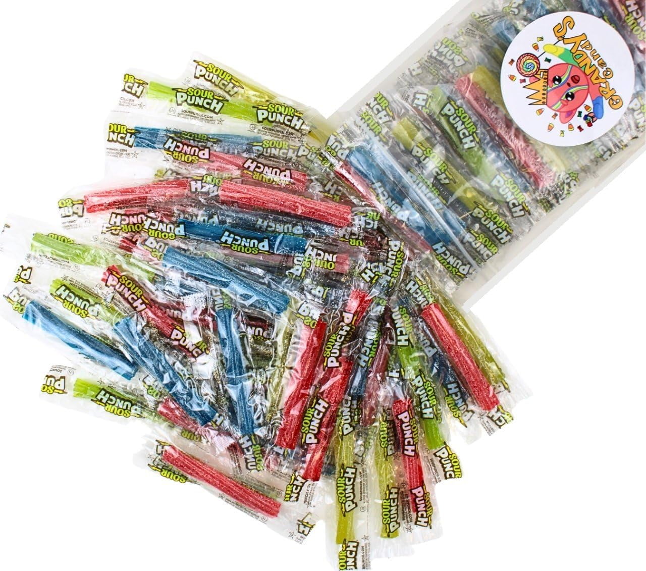 Sour Candy, Sour Punch Straws- Sour Candy Variety Straws- Individually ...