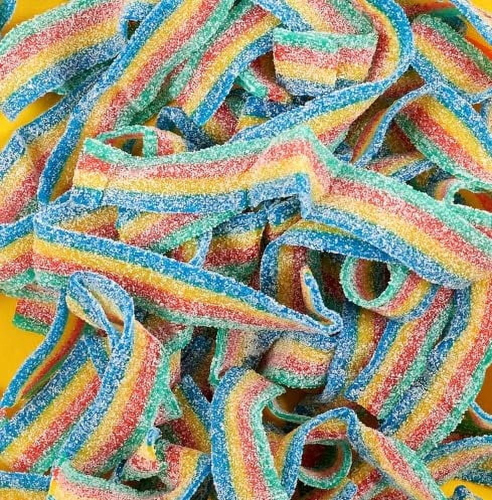 Sour Candy - Rainbow Candy Belts - 1.3 Lb Sour Candy Belts in Bag ...