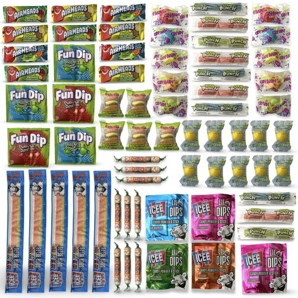 Sour Candy Sampler Pack V2 | Lemonhead, efrutti, Icee, Fun Dip ...