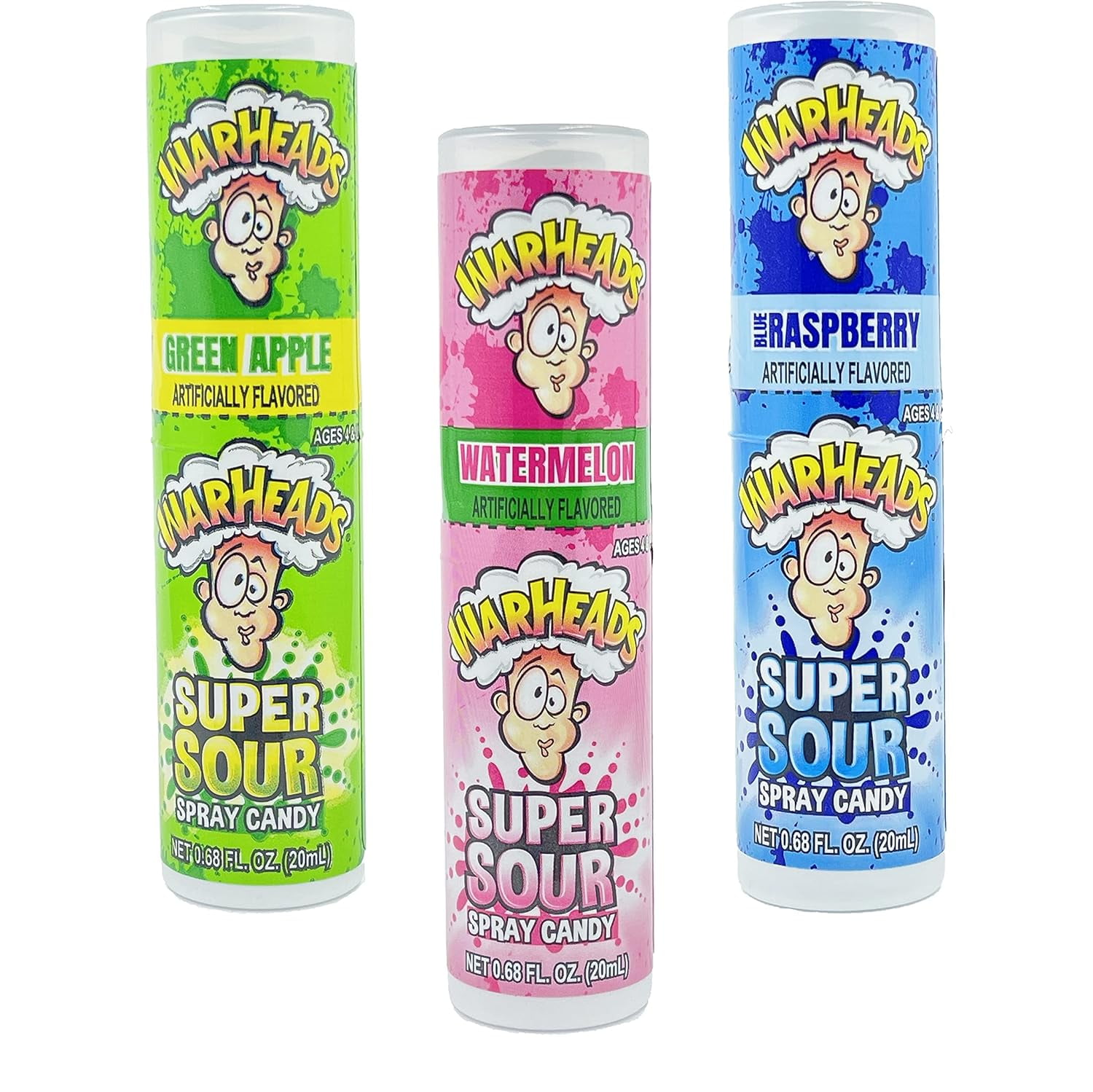 Sour Candy Spray Comes In Three Different Flavors Green Sour , Blue ...