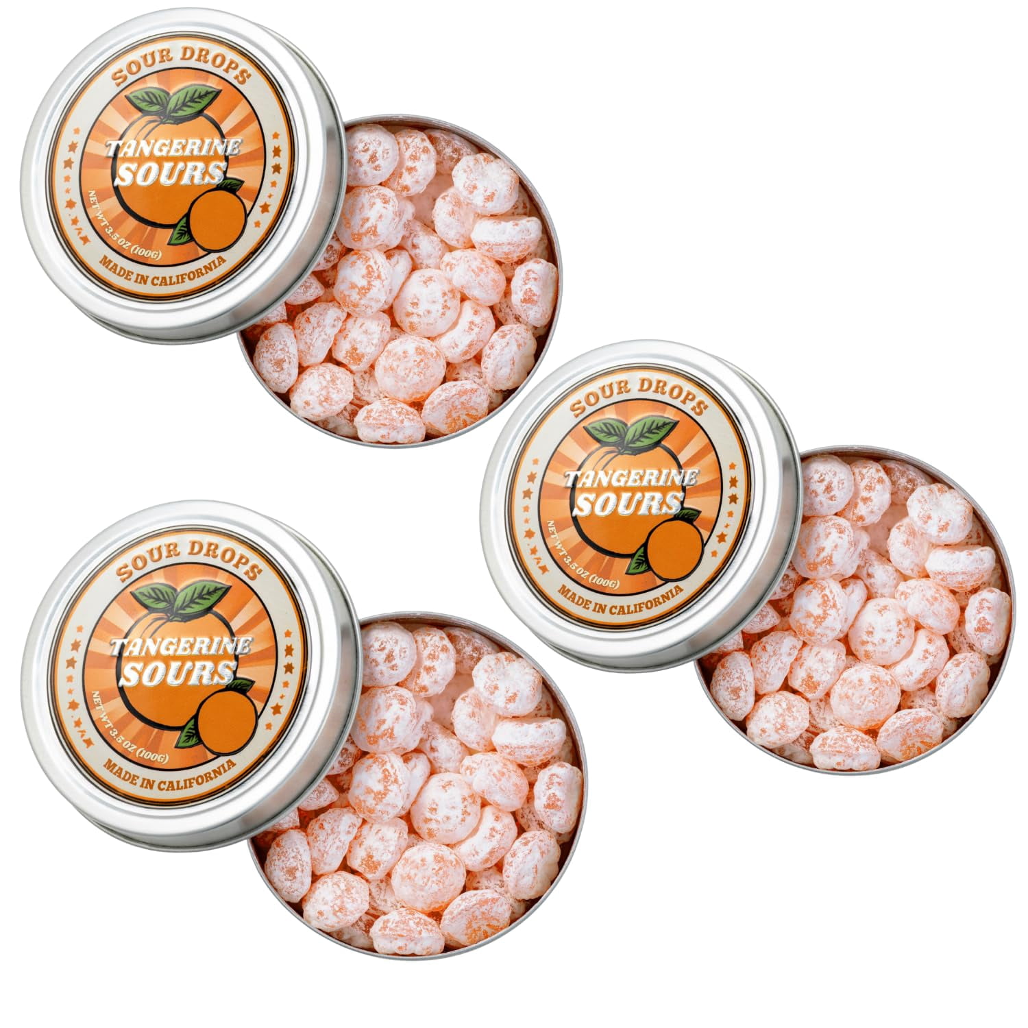 Sour Drops - Tangerine AIF9 Sour Hard Candy - Natural Tangerine Flavor ...