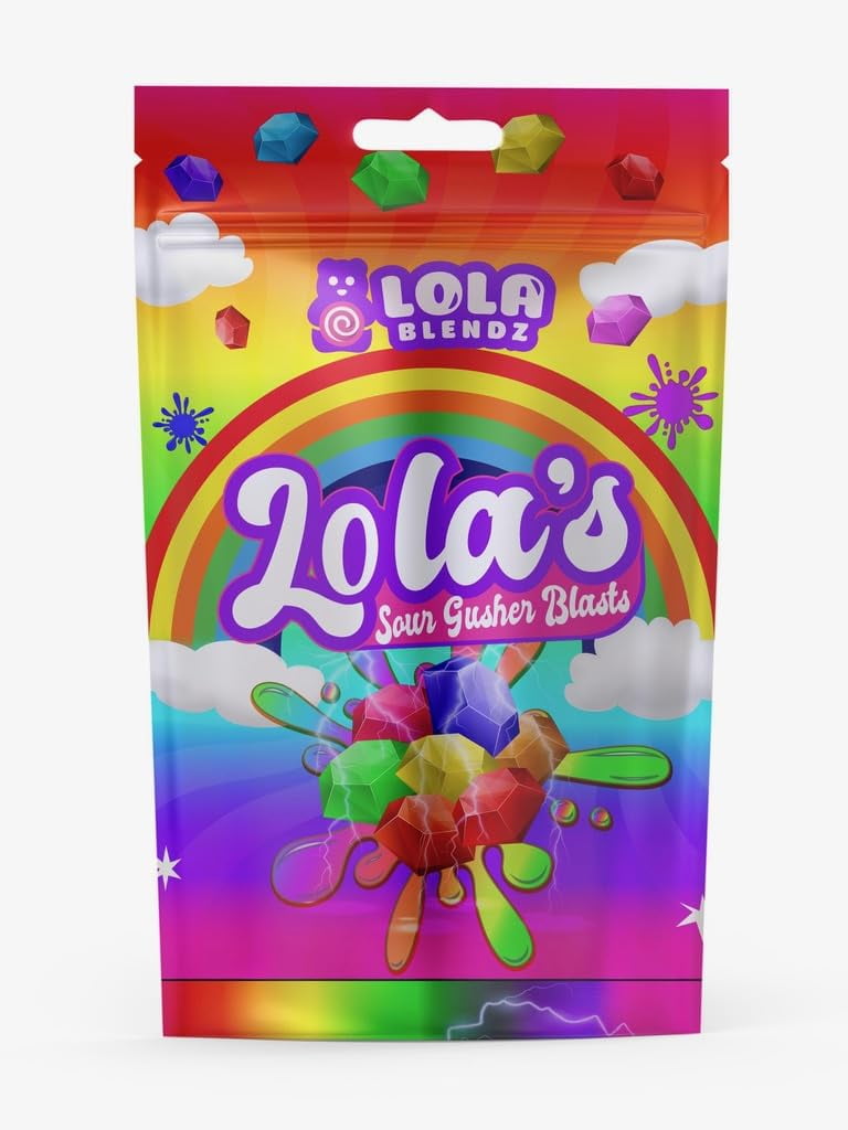 Sour Gusher Fruit Flavored IRF13 TikTok Viral Sweet Tangy Blue Razz ...