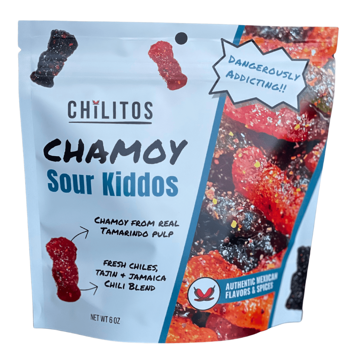 Sour Kiddos Chilitos Chamoy Candy, Vegan Sweet Sour Spicy Chili ...
