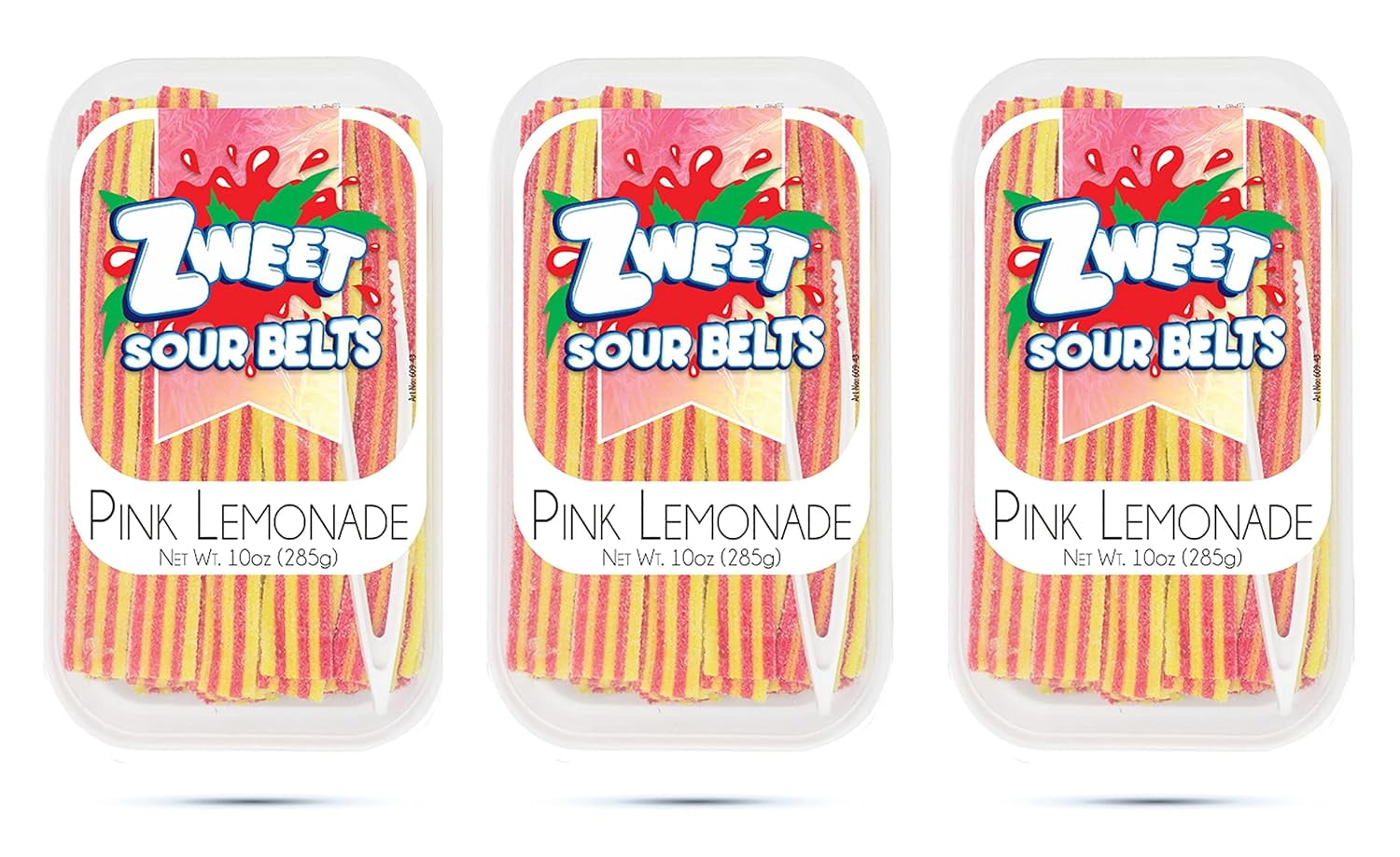 Sour Lemonade Sour Candy Belts 10 Ounce (Pack of 3) – Sour Kosher Candy ...