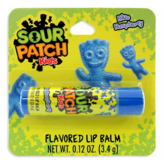 Sour Patch Candy Flavored Lip Balm, Blue Raspberry, 0.12 oz - Walmart.com