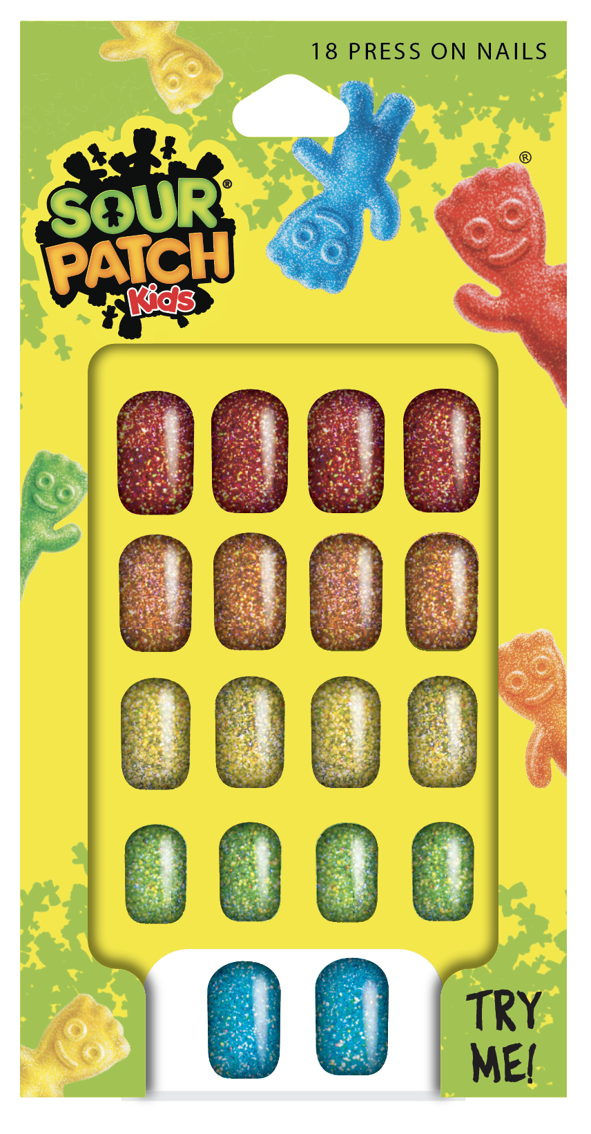 Sour Patch Kids 18pc Faux Nails - Walmart.com