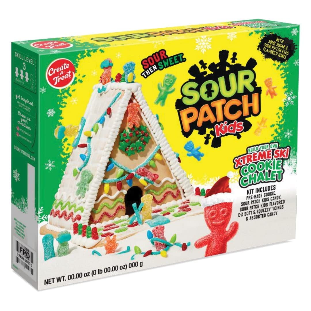 Sour Patch Kids Build Your own Xtereme Ski Cookie Chalet Kit - Walmart.com
