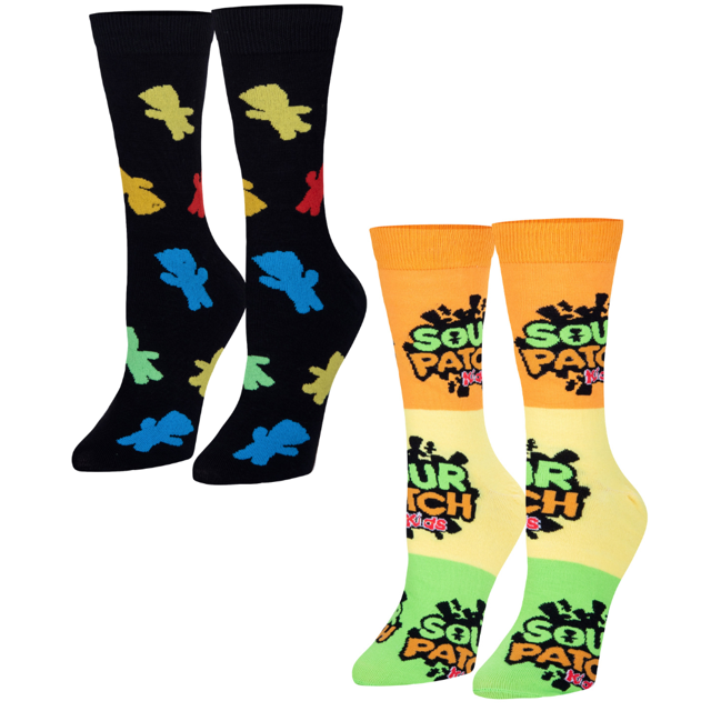 Sour Patch Kids Candy Socks for Adults, Funny Graphic Prints, Mix ...