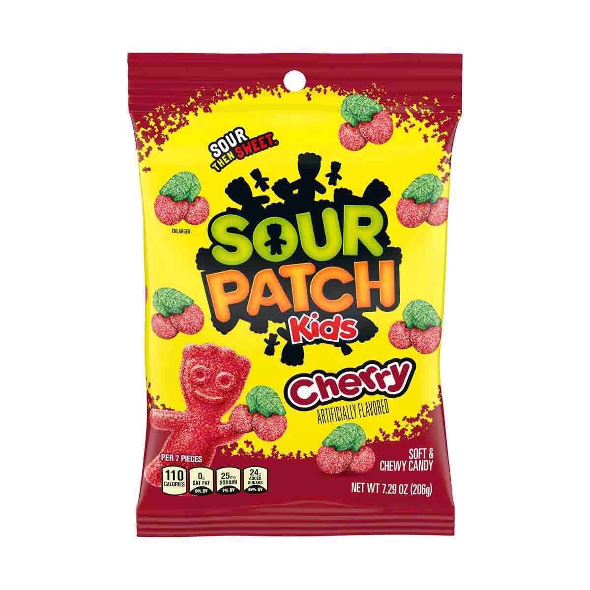 Sour Patch Kids Cherry Soft & Chewy Candy, 7.29 oz - Walmart.com