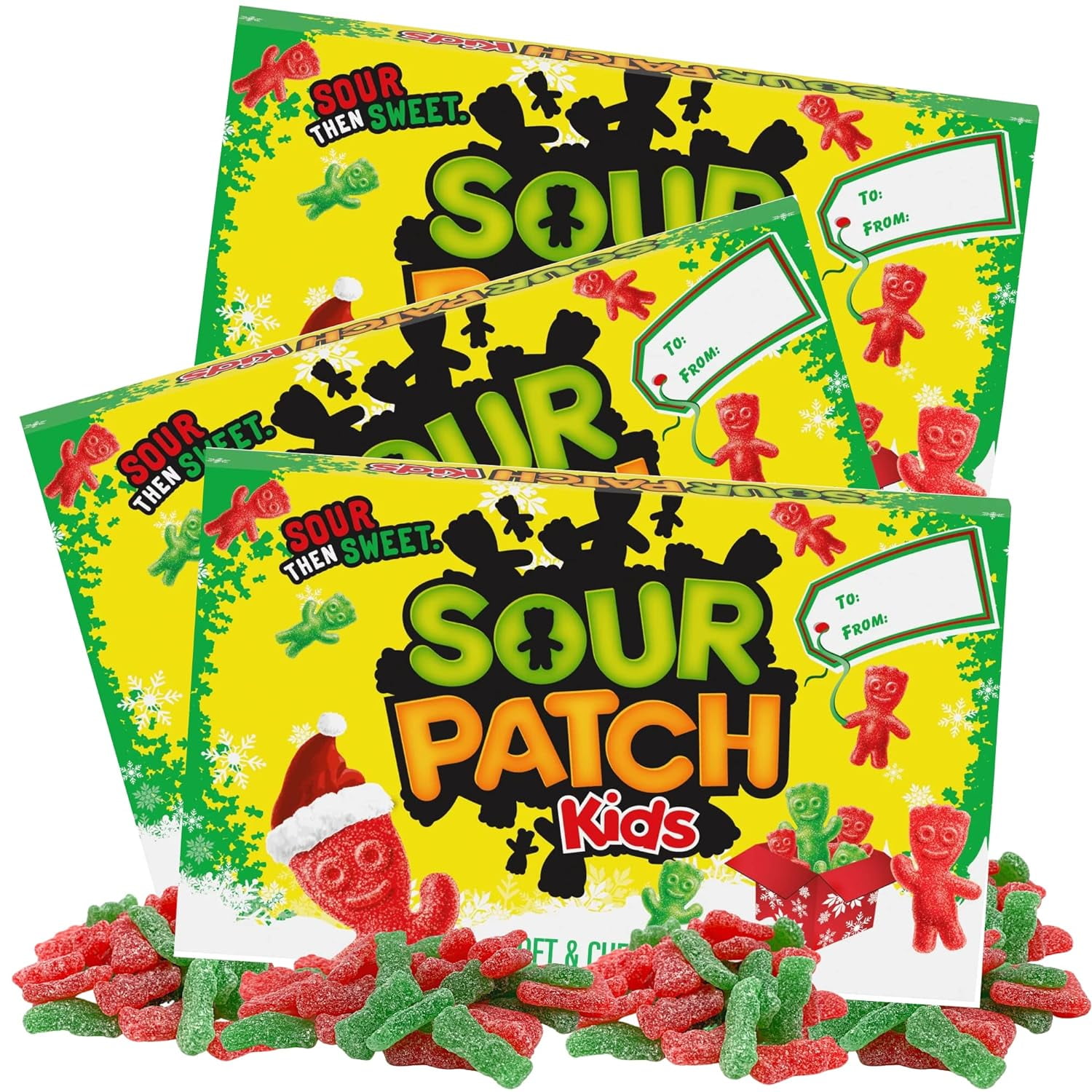 Sour Patch Kids Christmas 2024 Movie Theater Box Candy, Holiday Themed ...