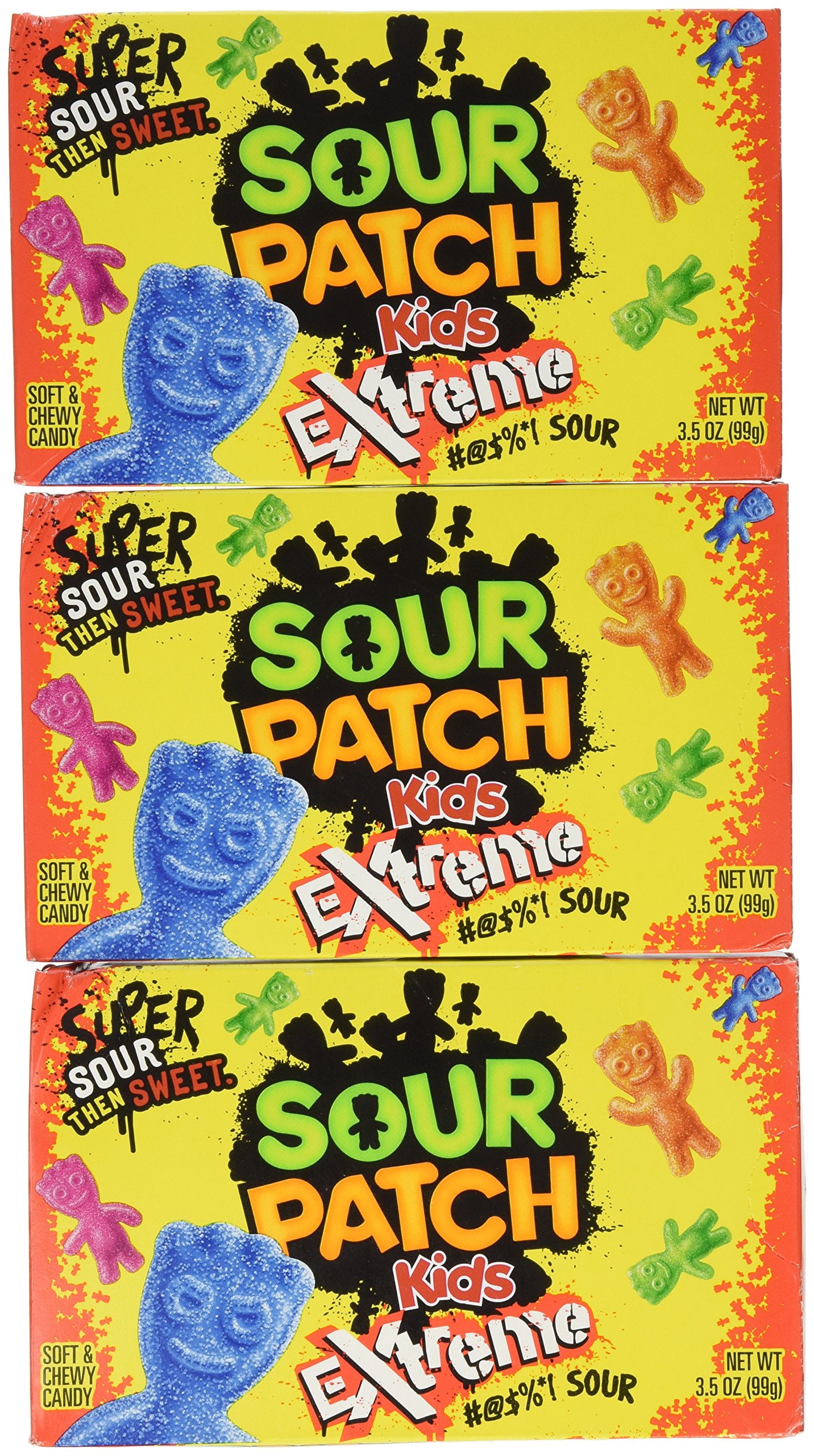 Sour Patch Kids Extreme Theater Box 3.5Oz (Set Of 3) - Walmart.com