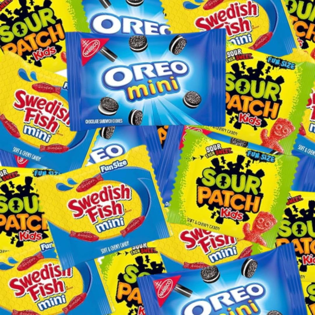 Sour Patch Kids, Oreo XEF1 Mini Chocolate Sandwich Cookies & Swedish ...