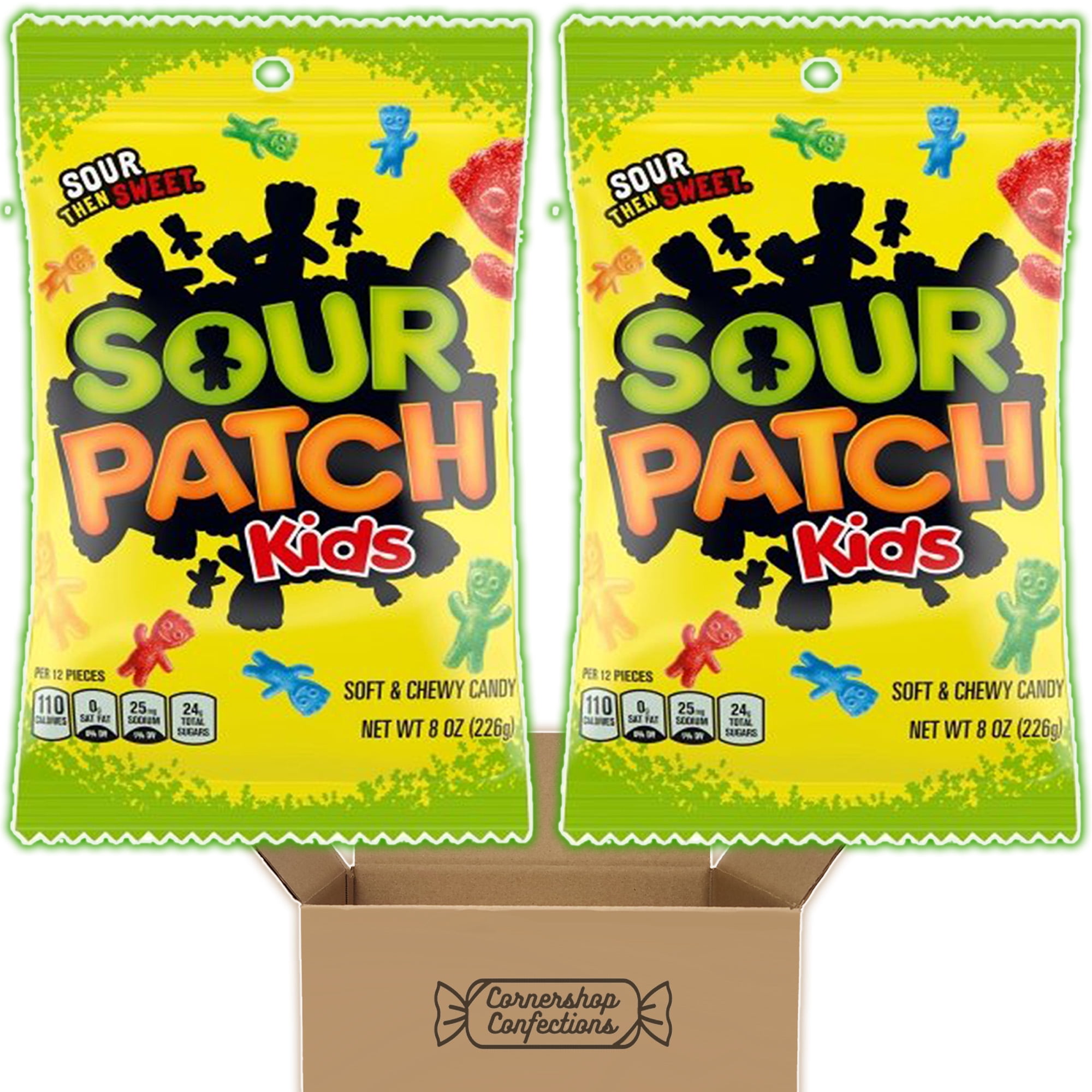Sour Patch Kids Original Candy Bundle Pack - 2 Large Individually ...
