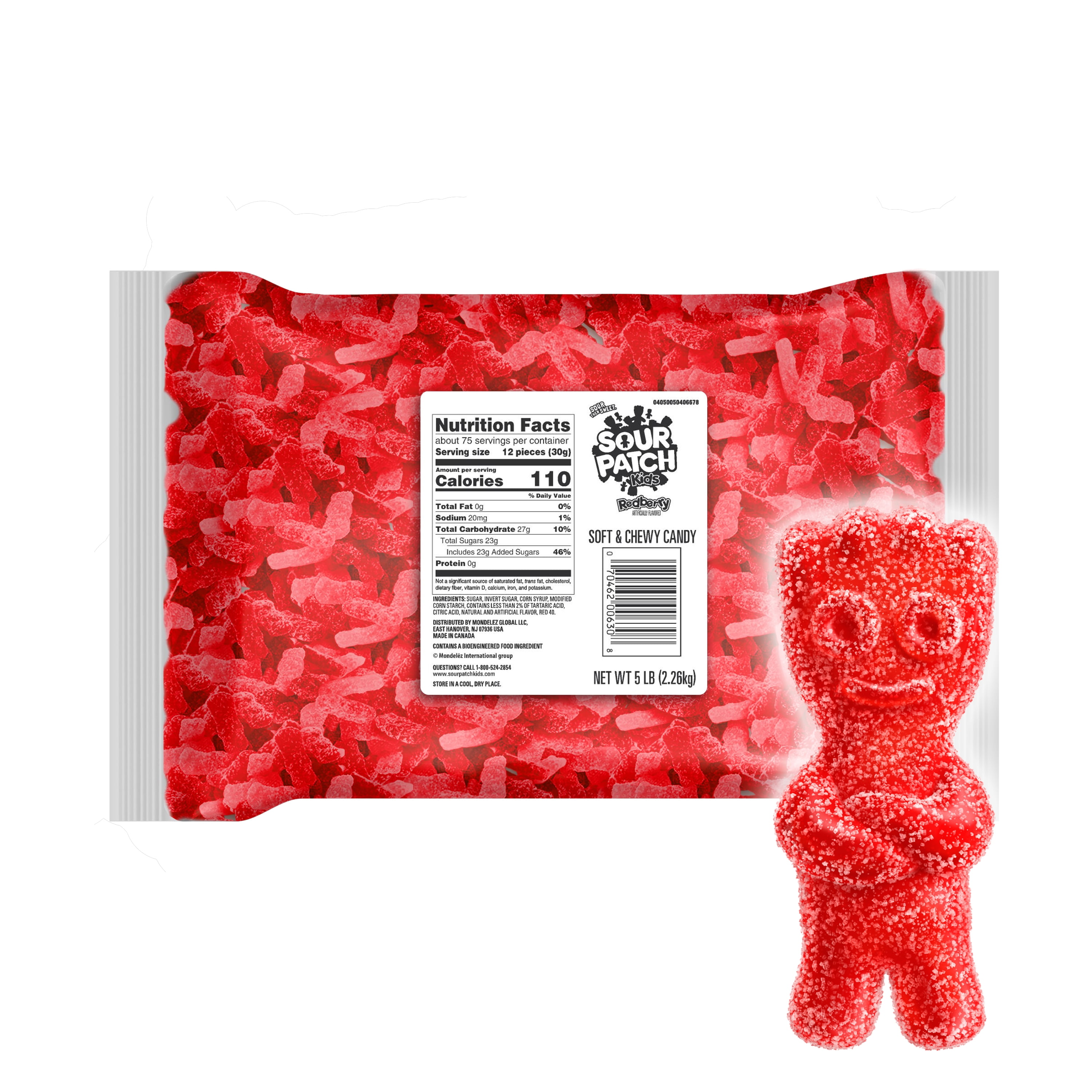 Sour Patch Kids Redberry Soft & Chewy Candy, 5 lb. bag - Walmart.com