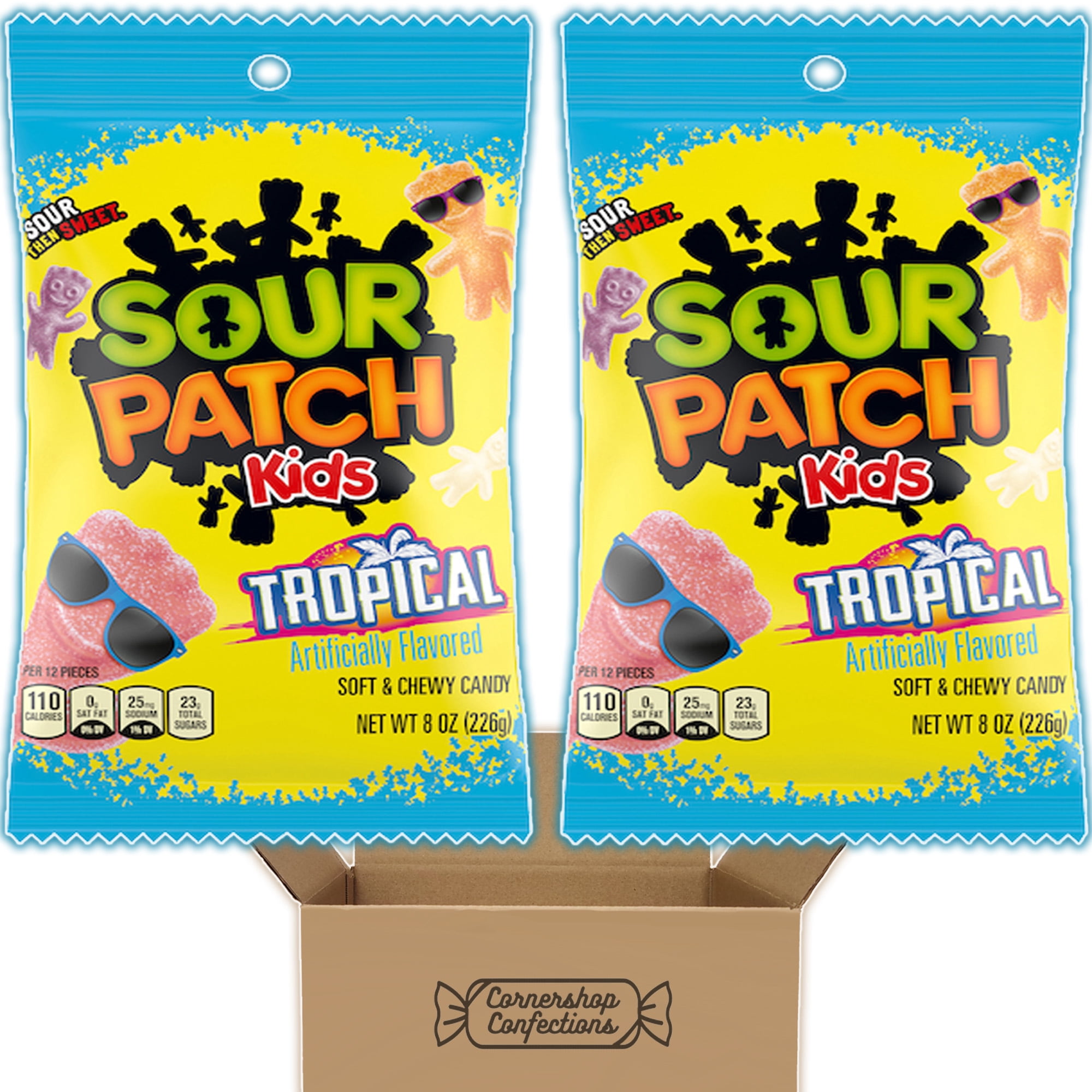 Sour Patch Kids Tropical Flavored Candy Bundle Pack - 2 Large ...