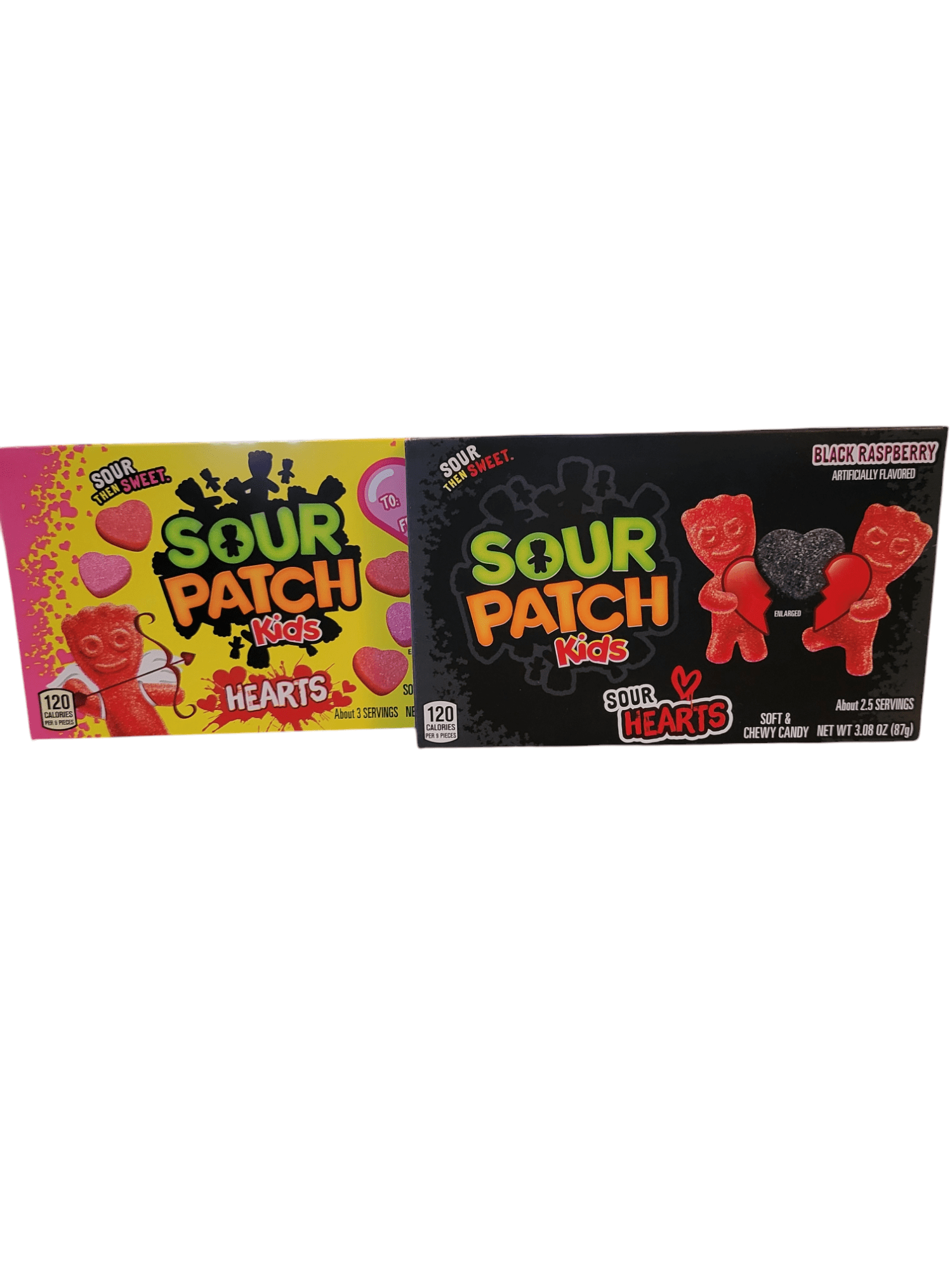 Sour Patch Kids Valentine's Hearts Theater Box(3.1oz) & Sour Hearts ...