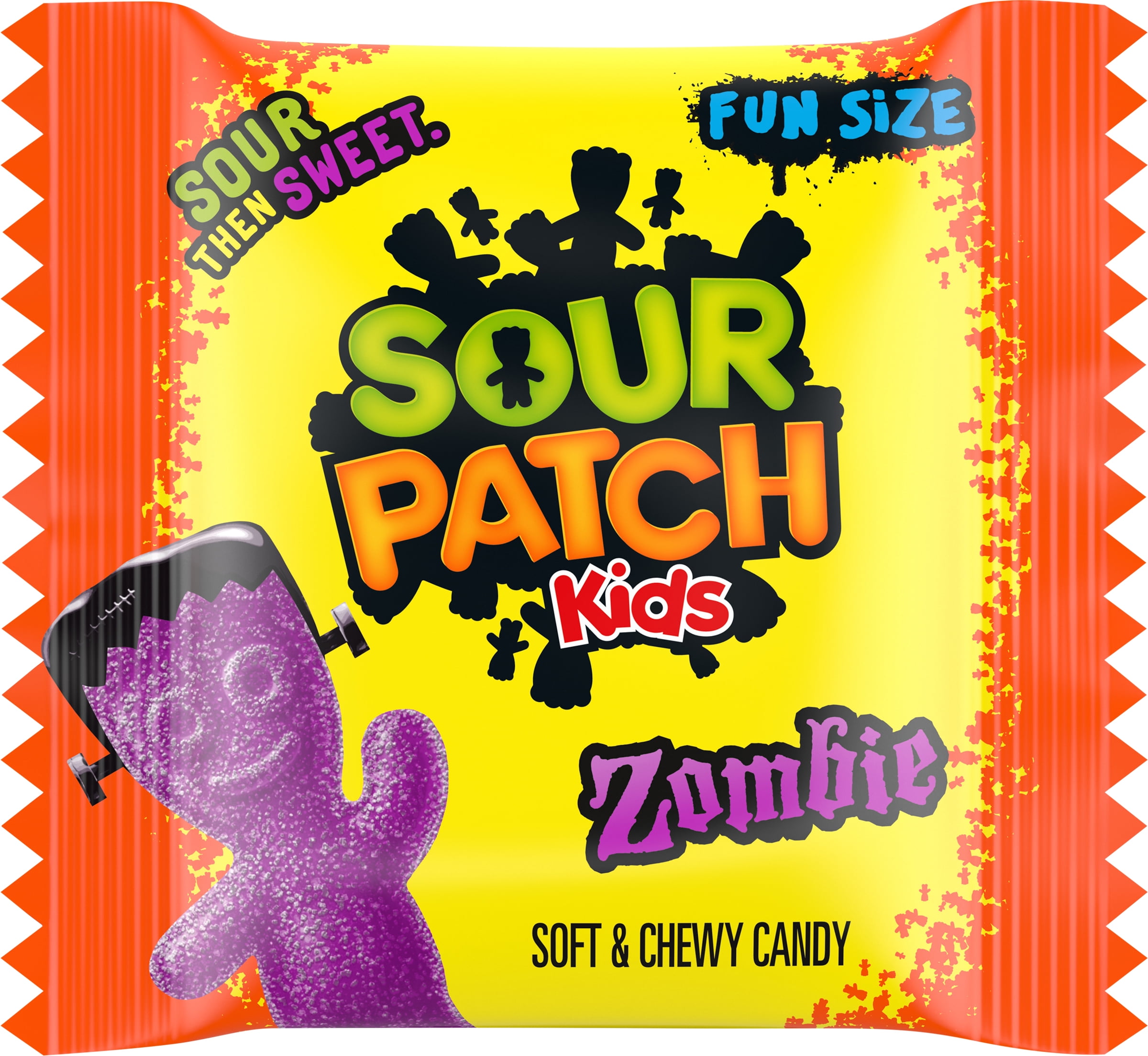 Sour Patch Kids Zombie Soft & Chewy Candy Fun Size 1 ea - Walmart.com