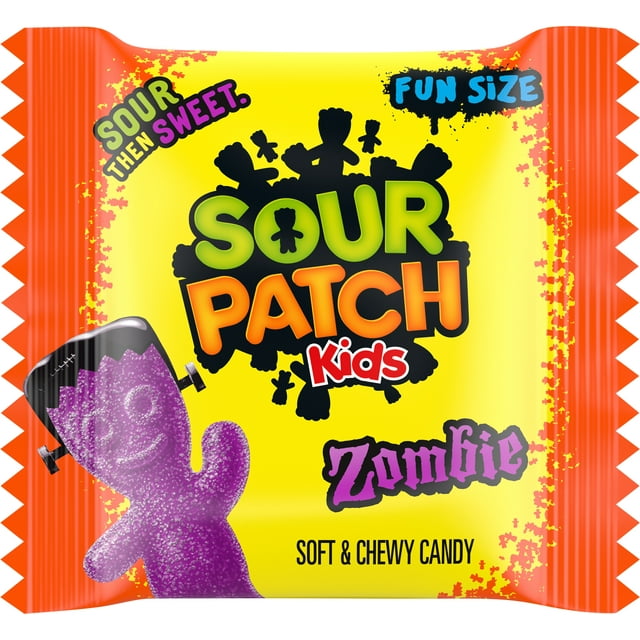 Sour Patch Kids Zombie Soft & Chewy Candy Fun Size 1 ea - Walmart.com