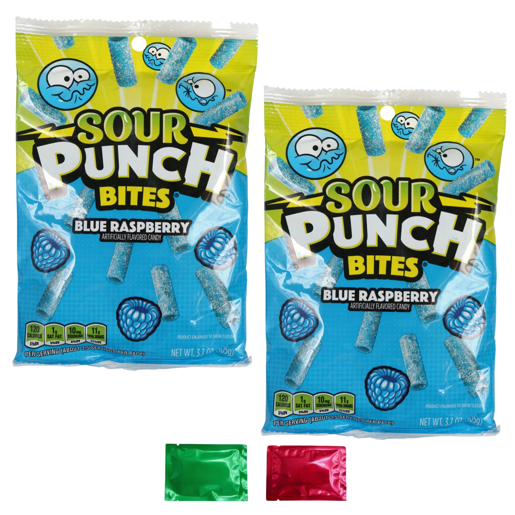 Sour Punch Bites Blue Raspberry Flavored Candy, Party Favor Stocking ...