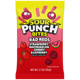 Sour Punch Bites Rad Reds, Strawberry, Watermelon, Cherry, & Raspberry ...