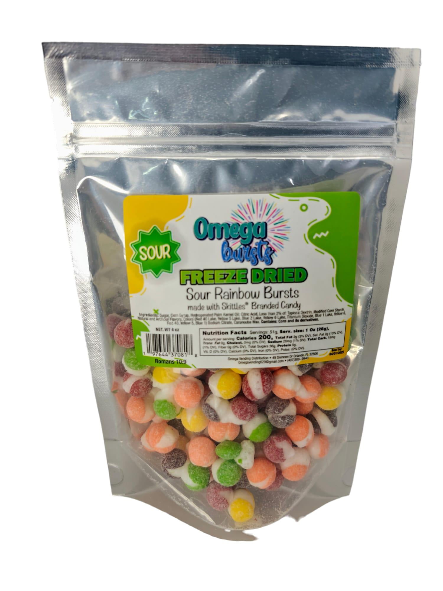 Sour Rainbow Burst: Experience the Tangy Thrill with Omega Bursts ...