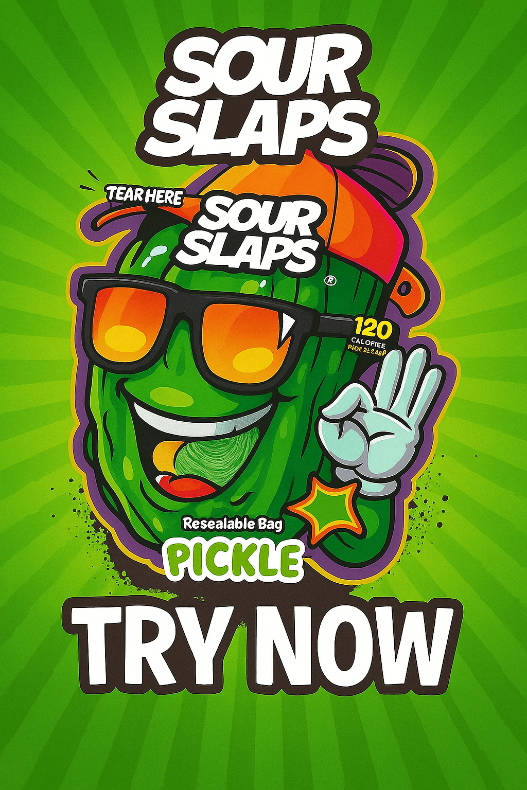 Sour Slaps 3-Pack Flavored Sour Candy Belts - Deliciously Sour, Fresh ...