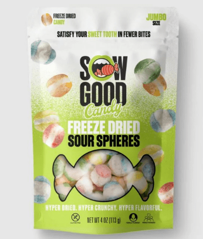 Sour Spheres Freeze Dried Candy by Sow Good Candy - Crunchy, Flavor ...