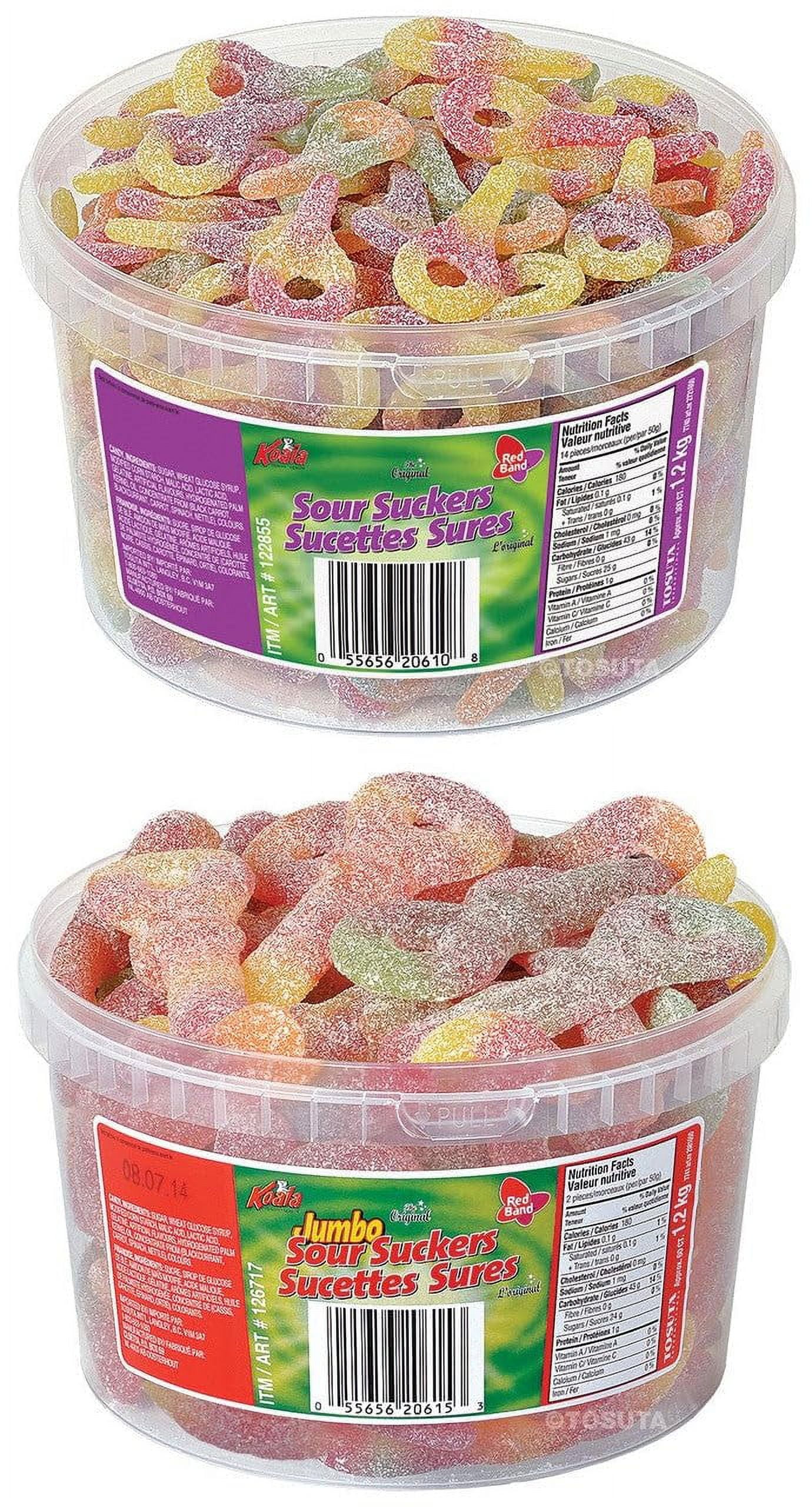 Sour Sucker/Keys Bundle with Sour Suckers Gummy Candy 1.1 Kg (300 Count ...