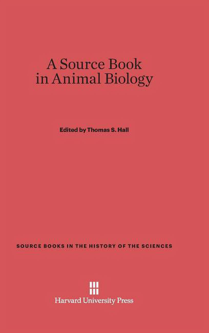 Source Books in the History of the Scien A Source Book in Animal ...