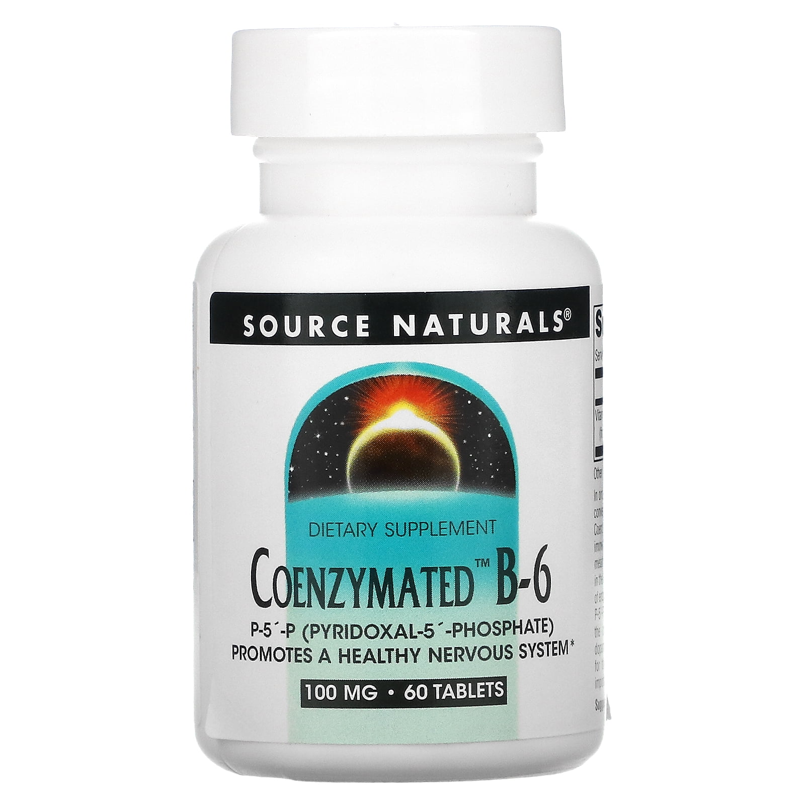 Source Naturals, Inc. Coenzymated B-6 100mg 60 Tablet - Walmart.com