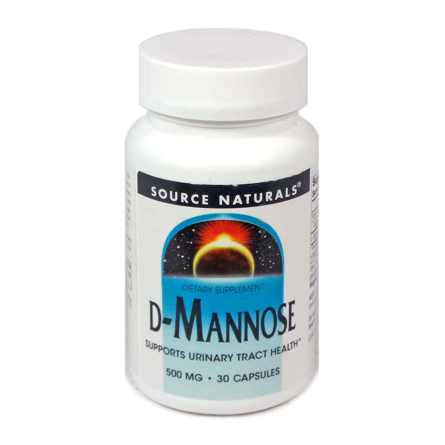 Source Naturals - D Mannose 500 mg. - 30 Capsules - Walmart.com