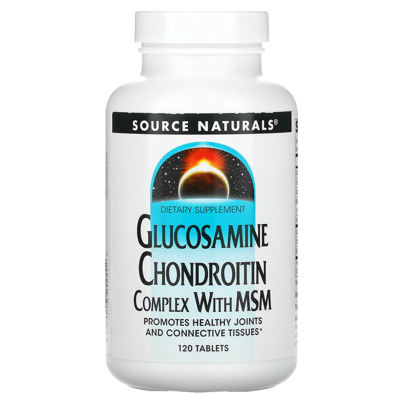 Source Naturals Glucosamine Chondroitin Complex with Msm - 120 Tablets HSA/FSA Eligible ...