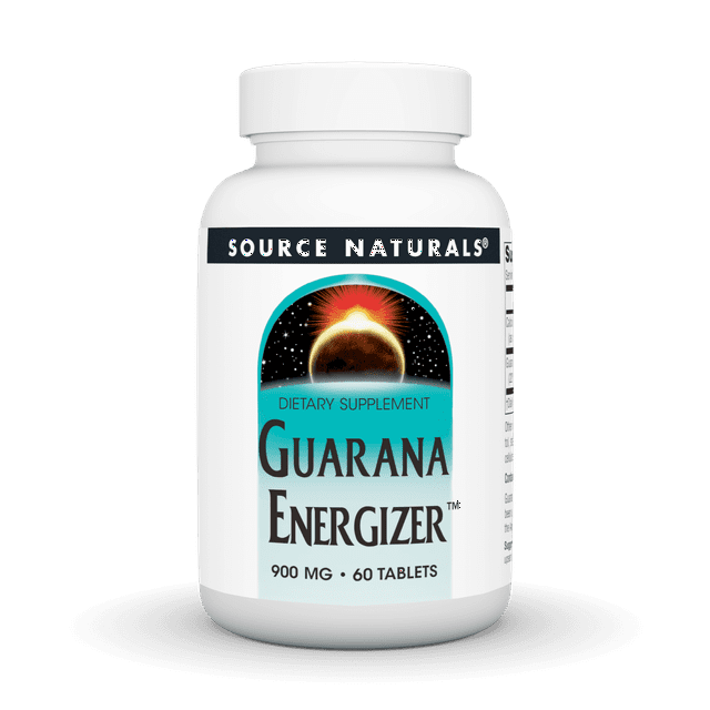 Source Naturals Guarana Energizer 900 mg 60 Tablets - Walmart Business ...