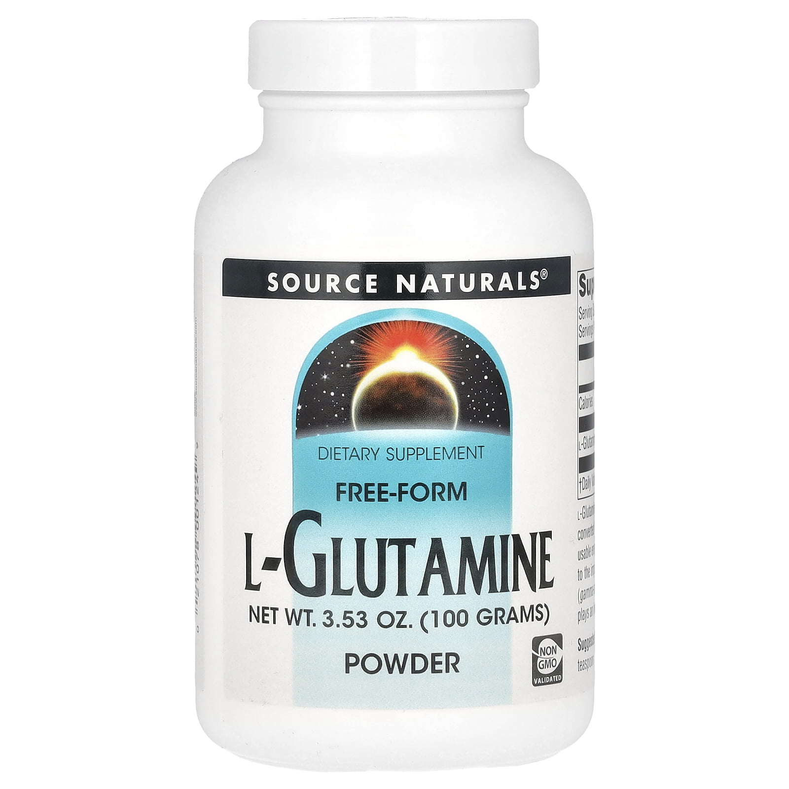 Source Naturals L-Glutamine - 100 Gm Powder - Walmart.com