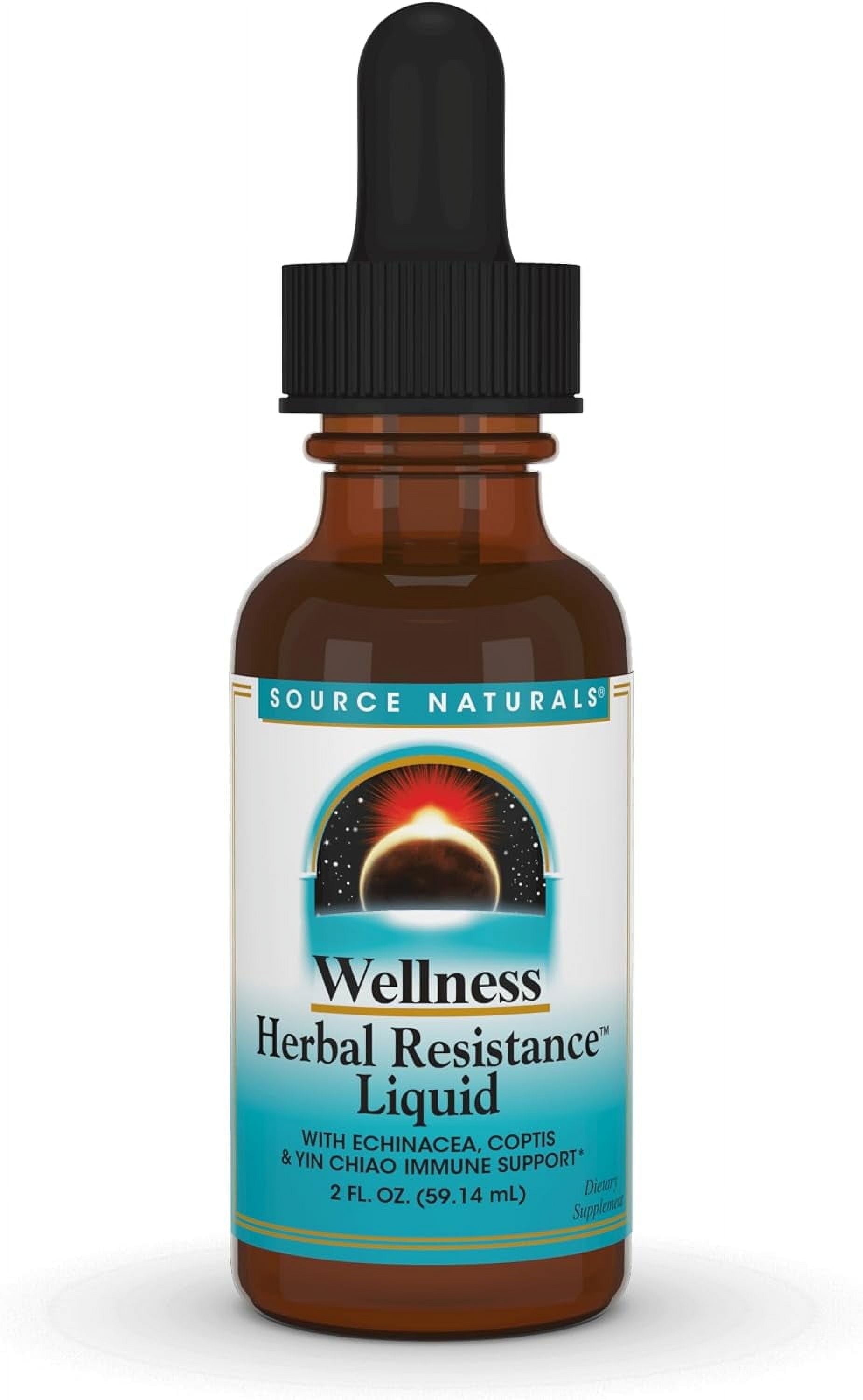 Source Naturals Wellness Herbal Resistance, With Echinacea, Coptis ...