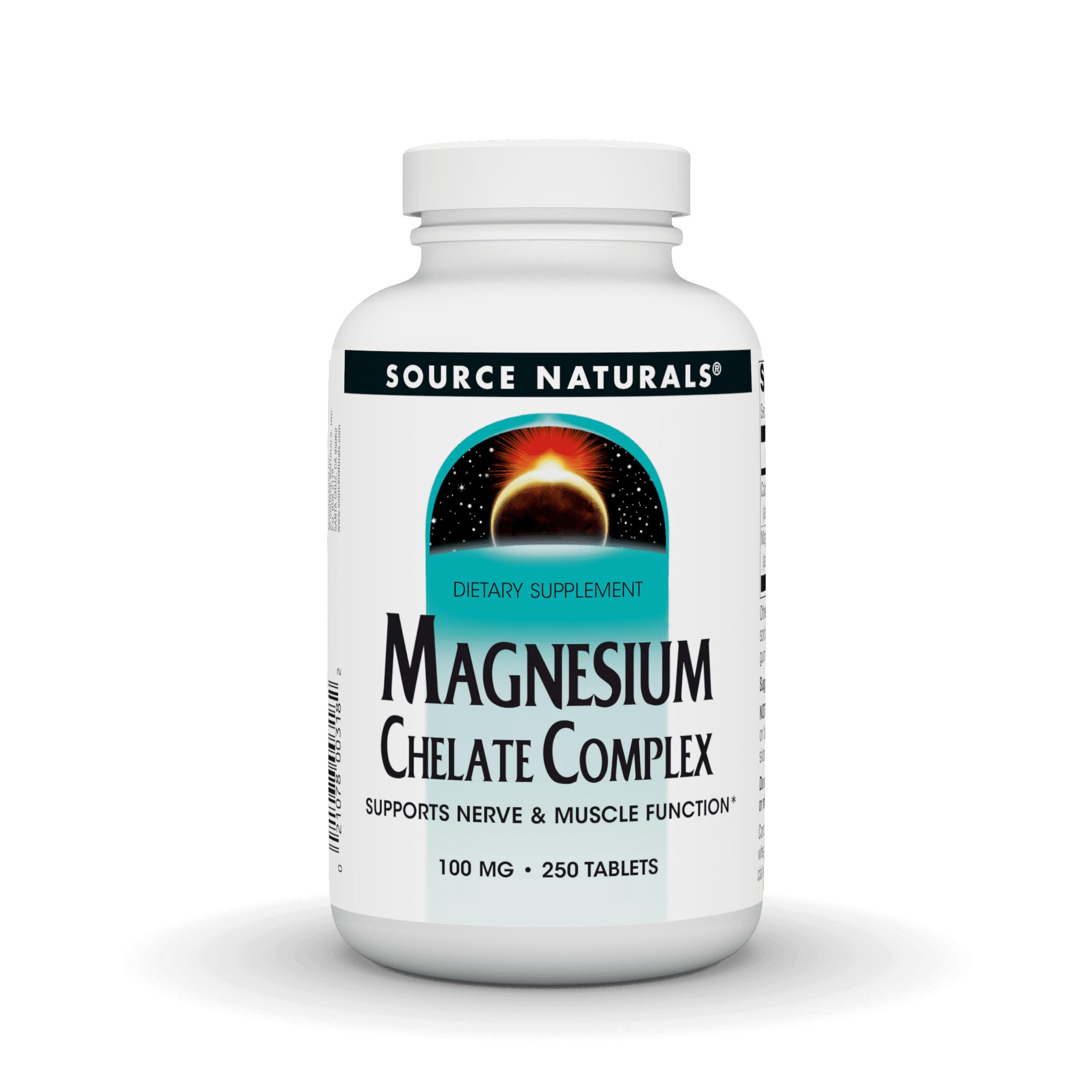 Source Naturals Magnesium Chelate Complex, Supports Nerve and Muscle ...