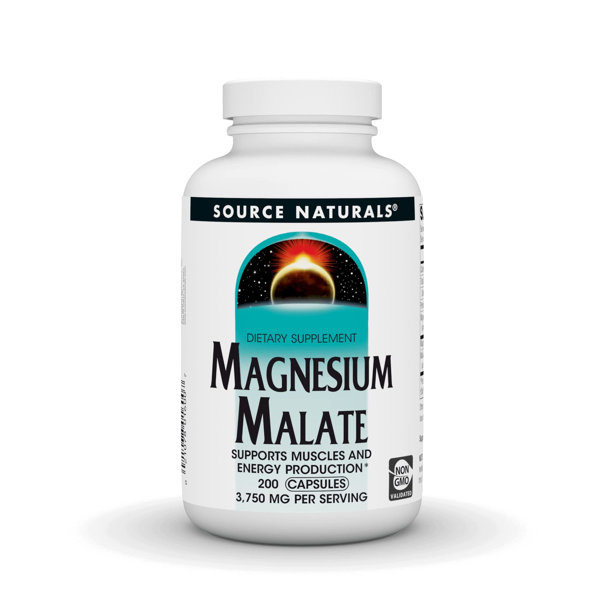 Source Naturals Magnesium Malate, Magnesium Malic Acid Supplement ...