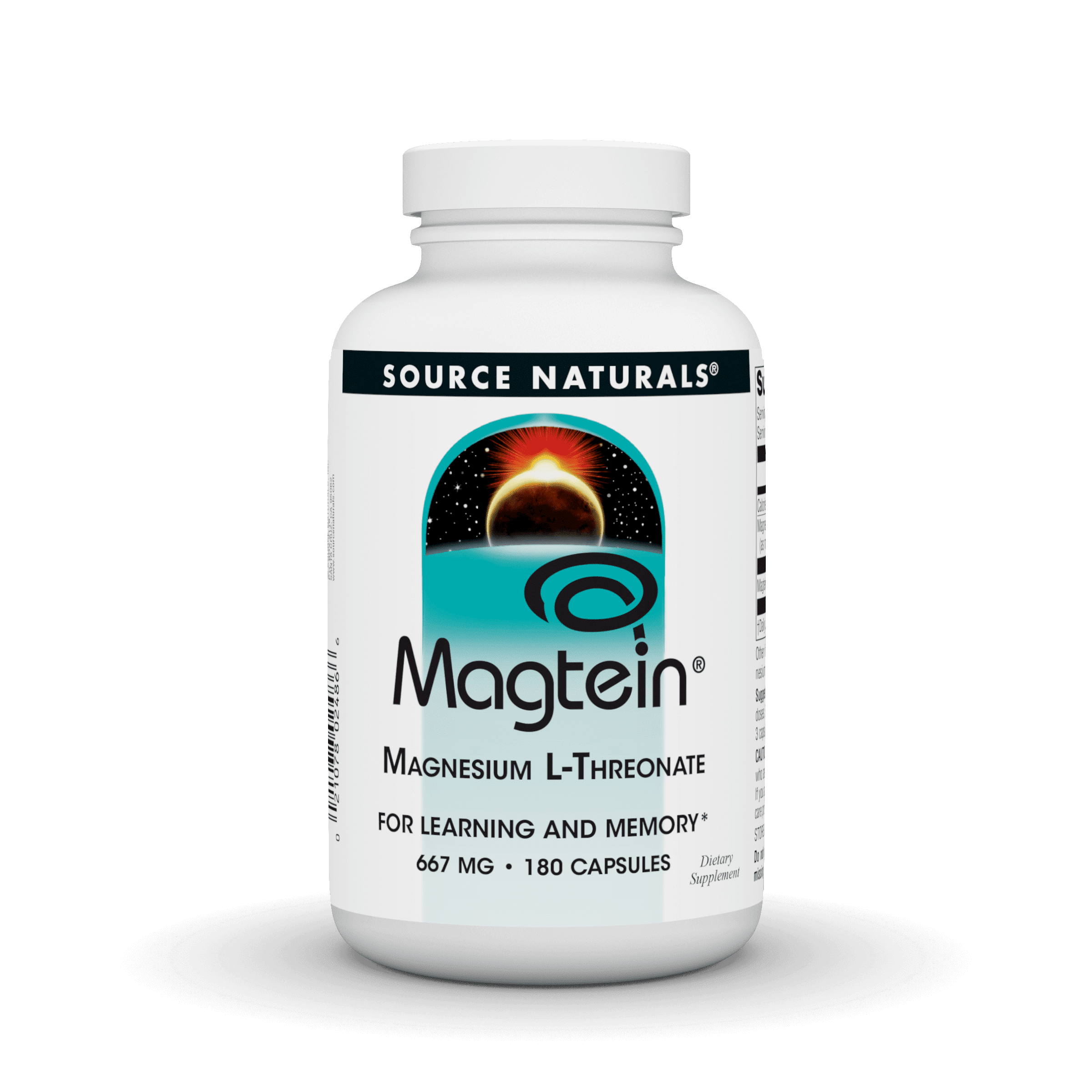 Source Naturals Magtein Magnesium L-Threonate, 667mg, Supports Brain ...