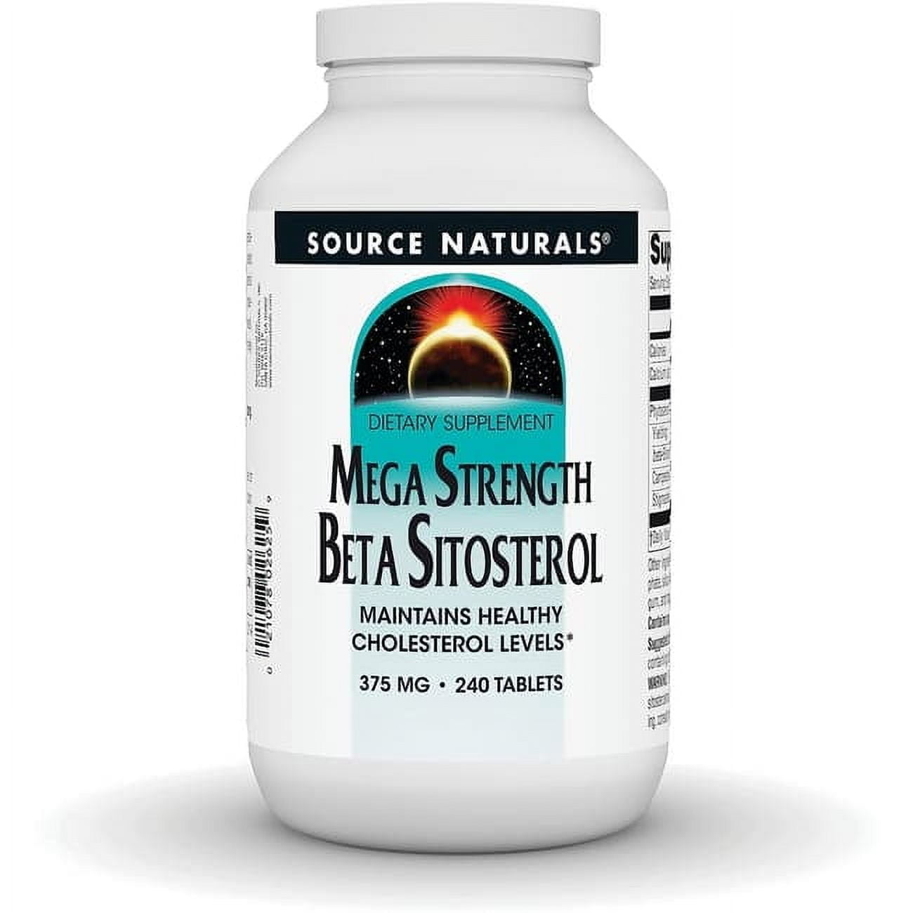 Source Naturals Mega Strength Beta Sitosterol 375mg, 240 Tablets for ...