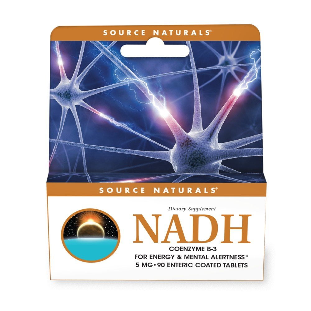 Source Naturals Health Tablets, NADH 5mg, Boost Energy and Mental Alertness, 90 Tabs - Walmart.com